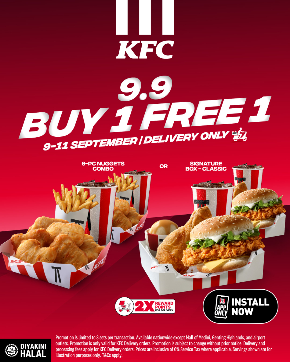 KFC Kepci Members’ Day 9.9 Deal